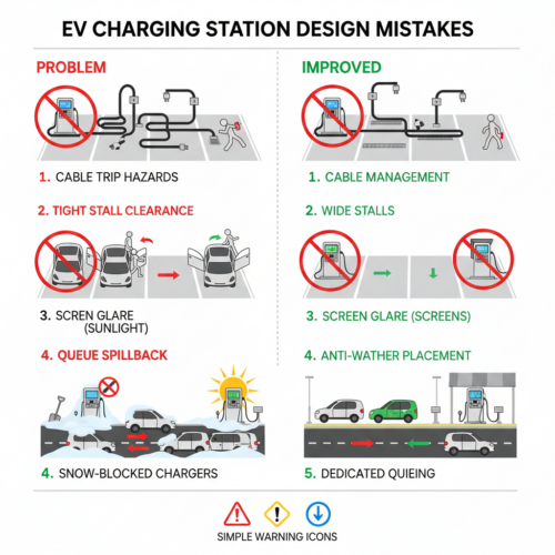 Electric Vehicle Charging Station Design for Real-World Use