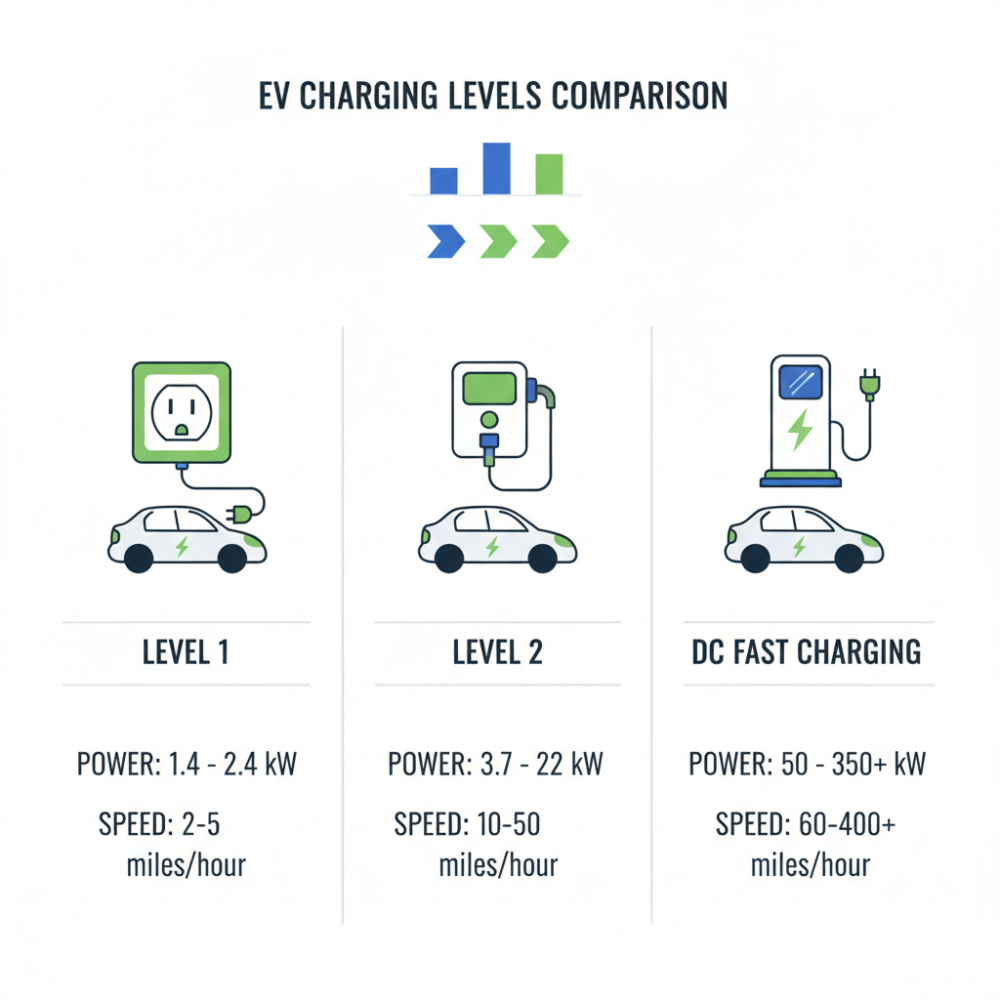Understanding EV Charging: Types, Speeds, and How It Works